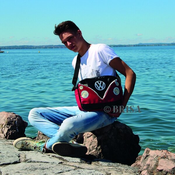 VW T1 Bus Feuerzeug In Geschenkbox - Schwarz/Rot